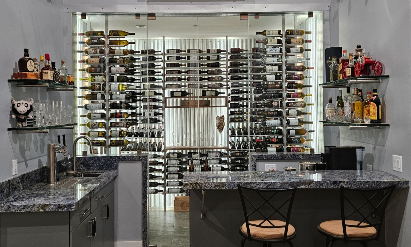 Custom Wine Cellar Design | Millesime Modern Cellars