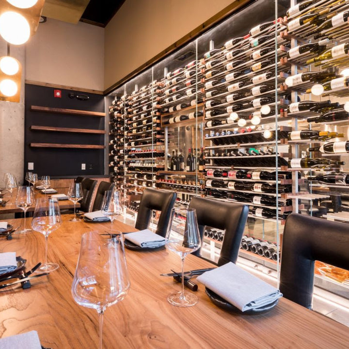 Dining Room Wine Display, Storage & Wine Cellars – Millesime Modern Cellars