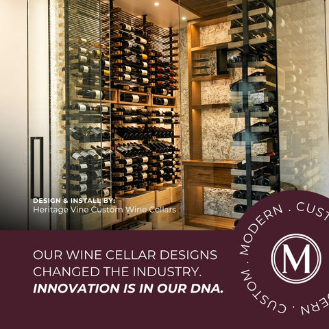 Custom Wine Cellar Design | Millesime Modern Cellars