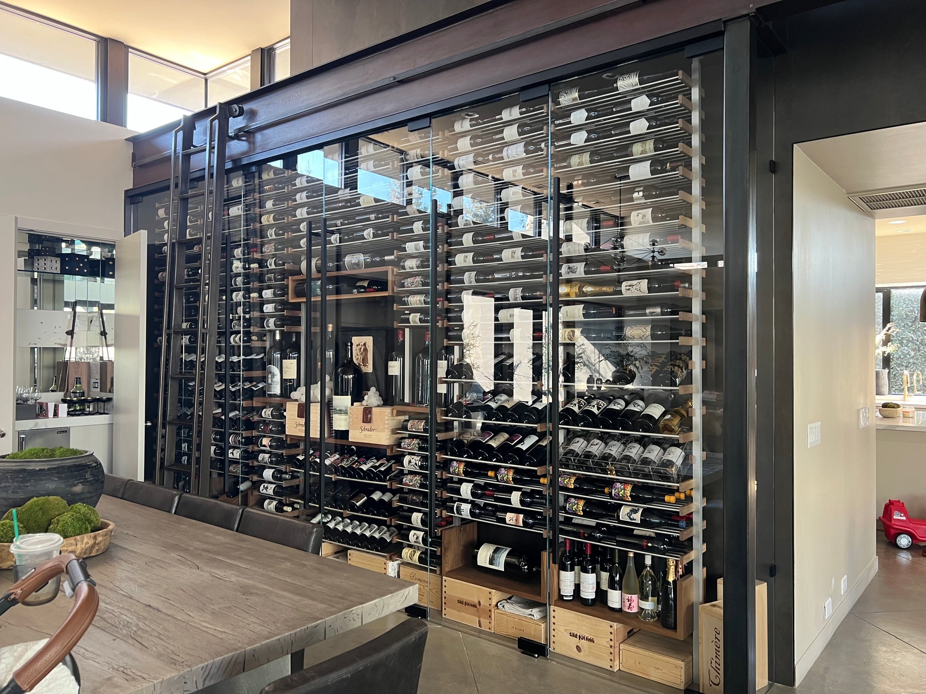 Dining Room Wine Display, Storage & Wine Cellars – Millesime Modern Cellars
